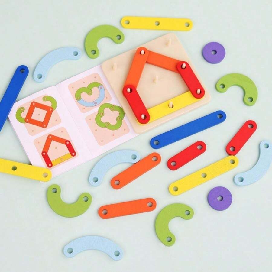 Montessori's Ever-Changing Number And Letter Shape Pegboard, A Puzzle ...