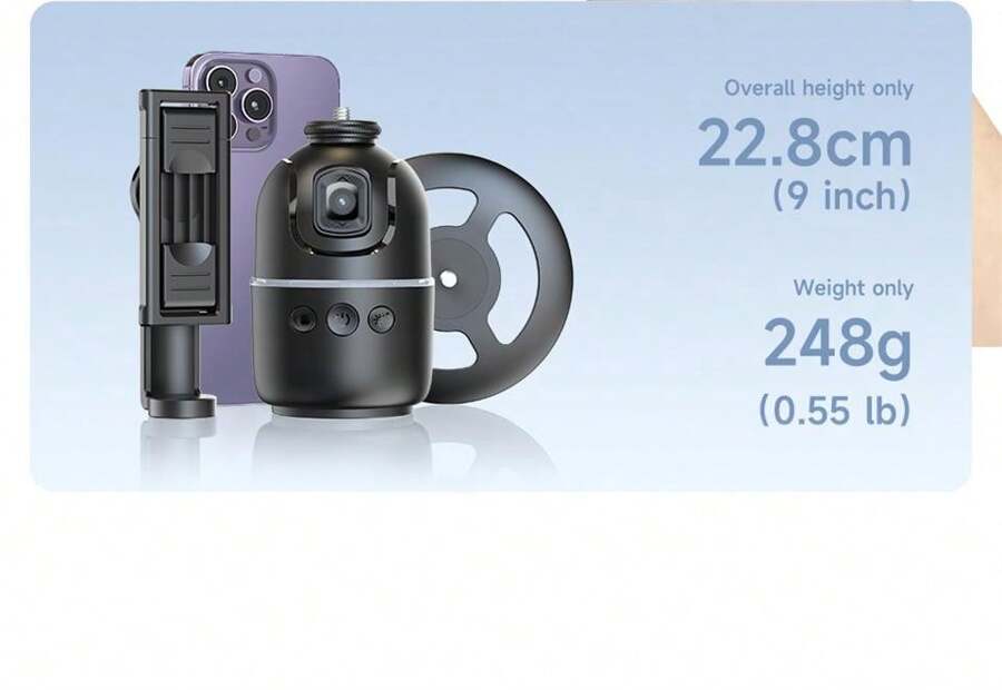 FANGTUOSI 2024 AI Smart Gimbal 360° Auto Face Tracking Gimbal All-In ...