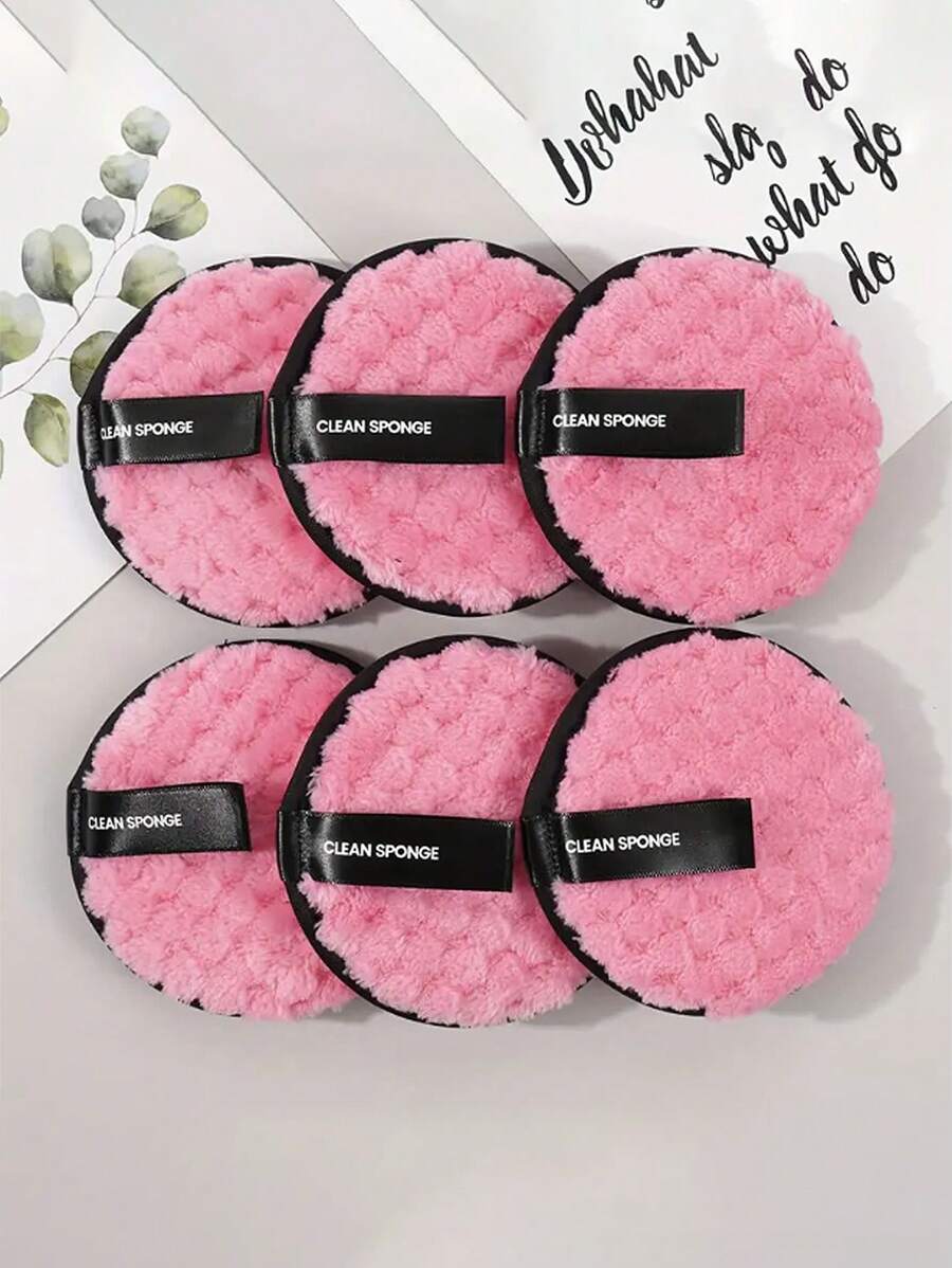 Pineapple Lazy Clean Water Makeup Remover Puff Round Washable Double ...