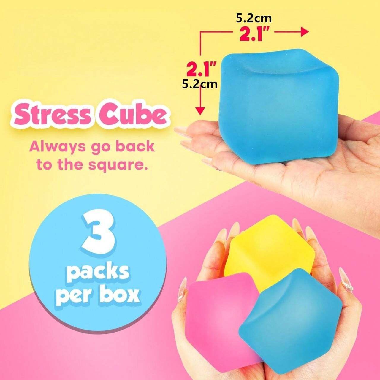 Fidget Toy Stress Cube - Squishy Fidget Toys For Anxiety Stress Relief ...