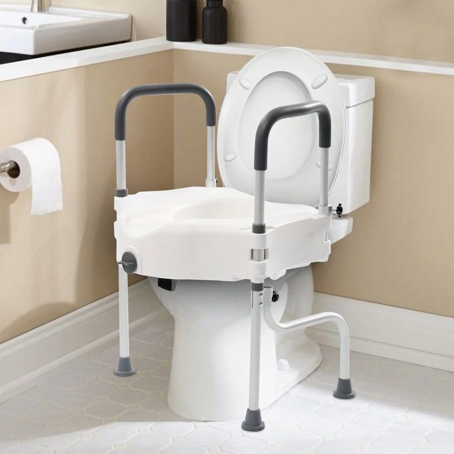 YUNRUX Toilet Seat Raiser Toilet Seat Raiser With Armrests, WC Seat ...
