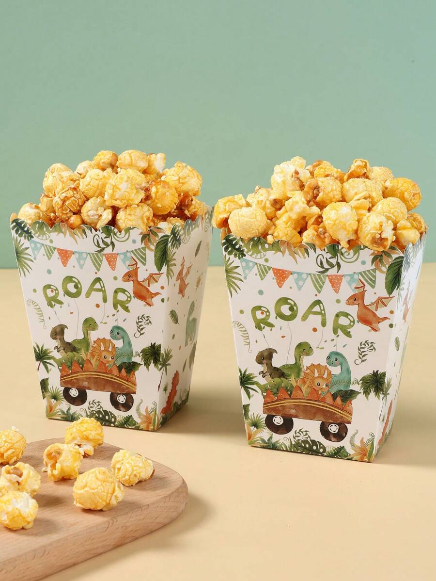10/20pcs Dinosaur Driving Style Food Box, French Fries Box, Popcorn ...
