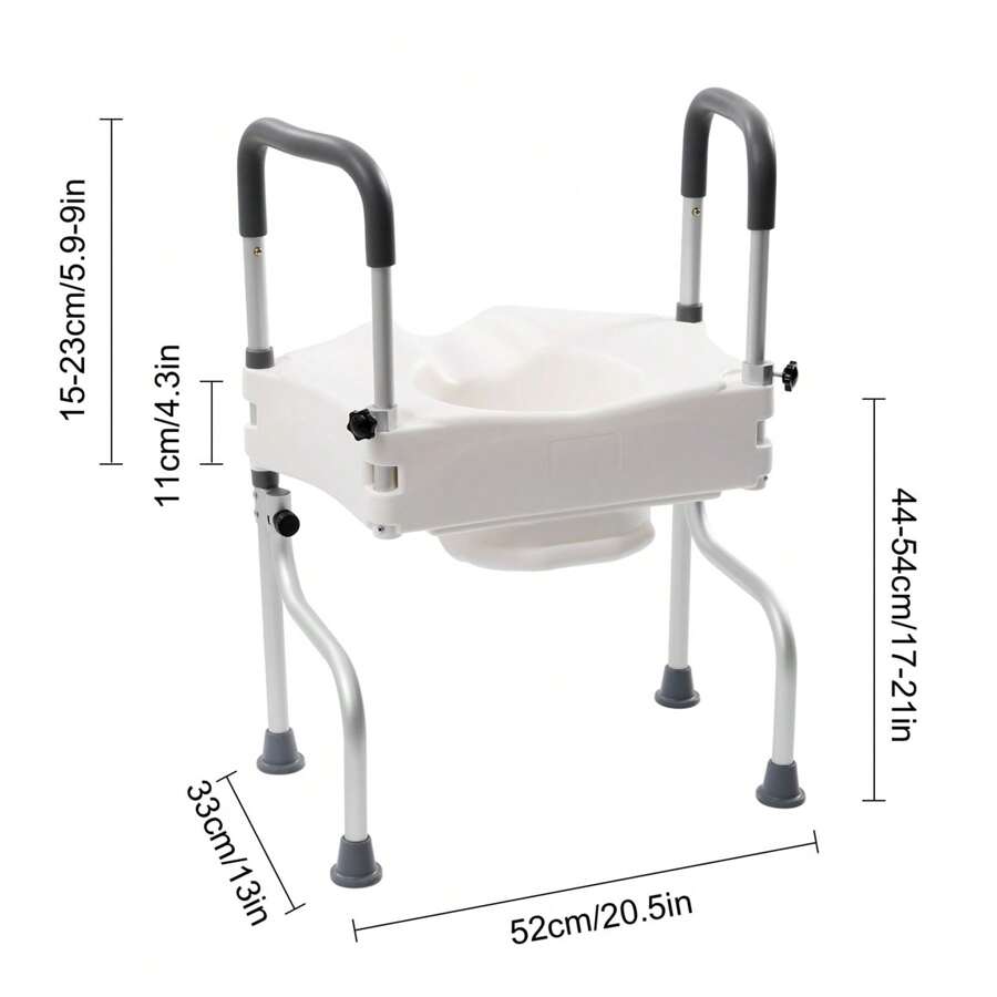 Toilet Seat Raiser Toilet Seat Raiser With Armrests, WC Seat Raiser ...