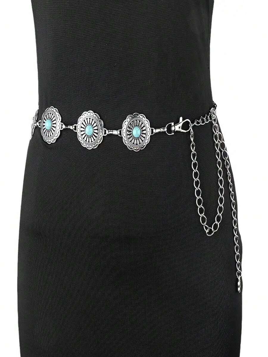 Metal Waist Chain For Women, Bohemian Style Zinc Alloy Body Chain ...