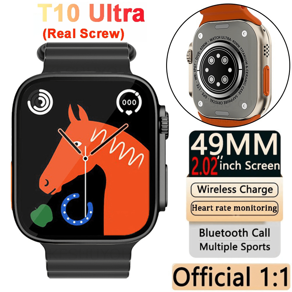 2024 Smartwatch T10 Ultra 2024 New Series 9 SmartWatch 2.09 Inch HD 49mm Bluetooth With ...
