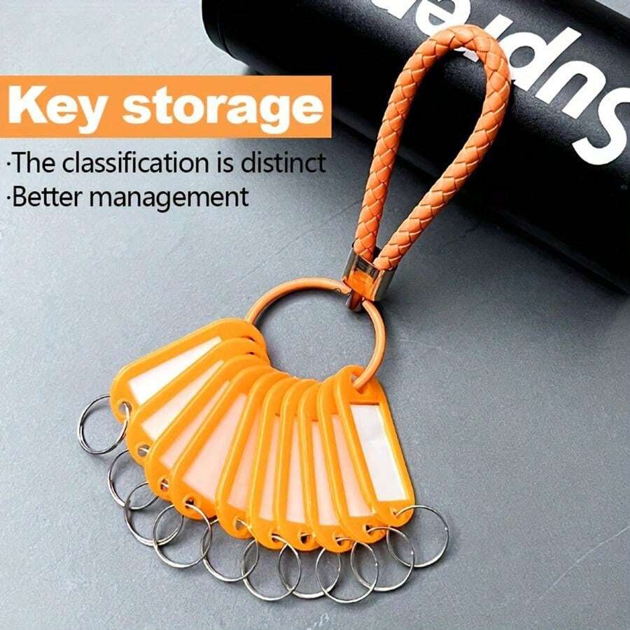 Key Holder Organizer, Markable Key Ring Tags For House, Office, School ...