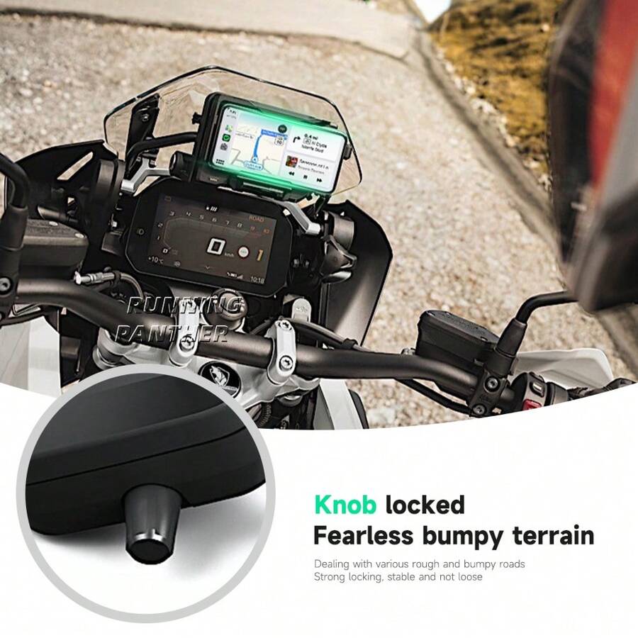 FOX WOLF 1pc Black Wireless Charging Phone Holder 15W Fast Charging CNC ...