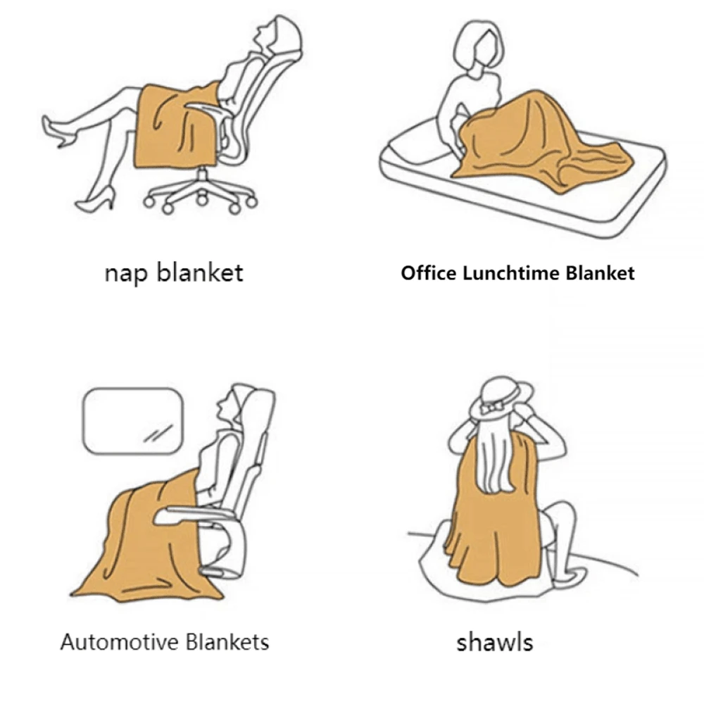 1pc 100*150cm Ultra-Soft Cozy Napping Blanket - Stylish Y2k Women ...
