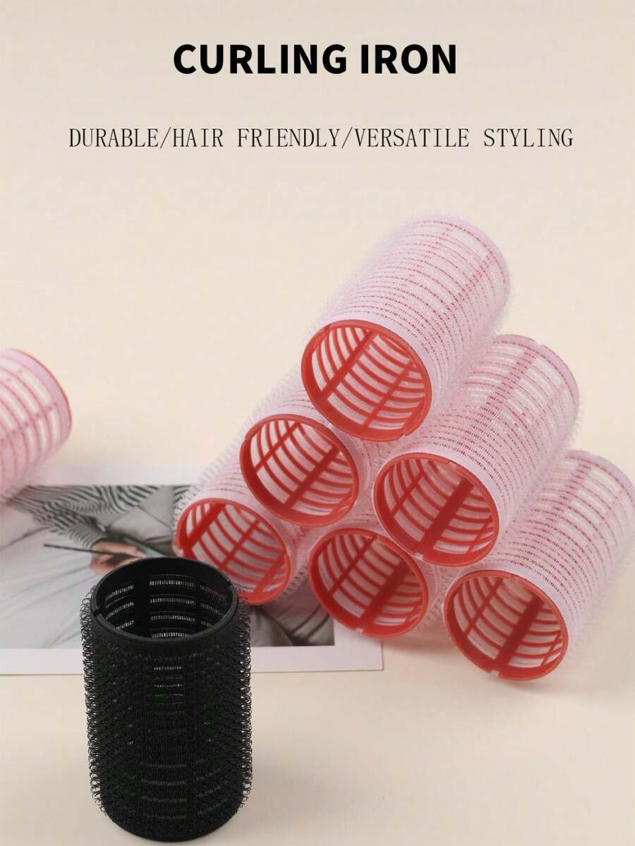 Juego de 16 piezas de rodillos para el cabello con agarre automático ...