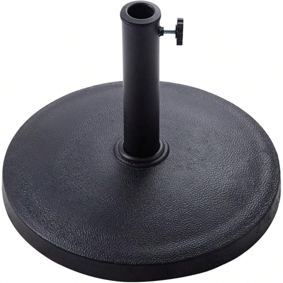 22 Lb Heavy Duty Round Base Stand For Outdoor Patio Market Table Black ...