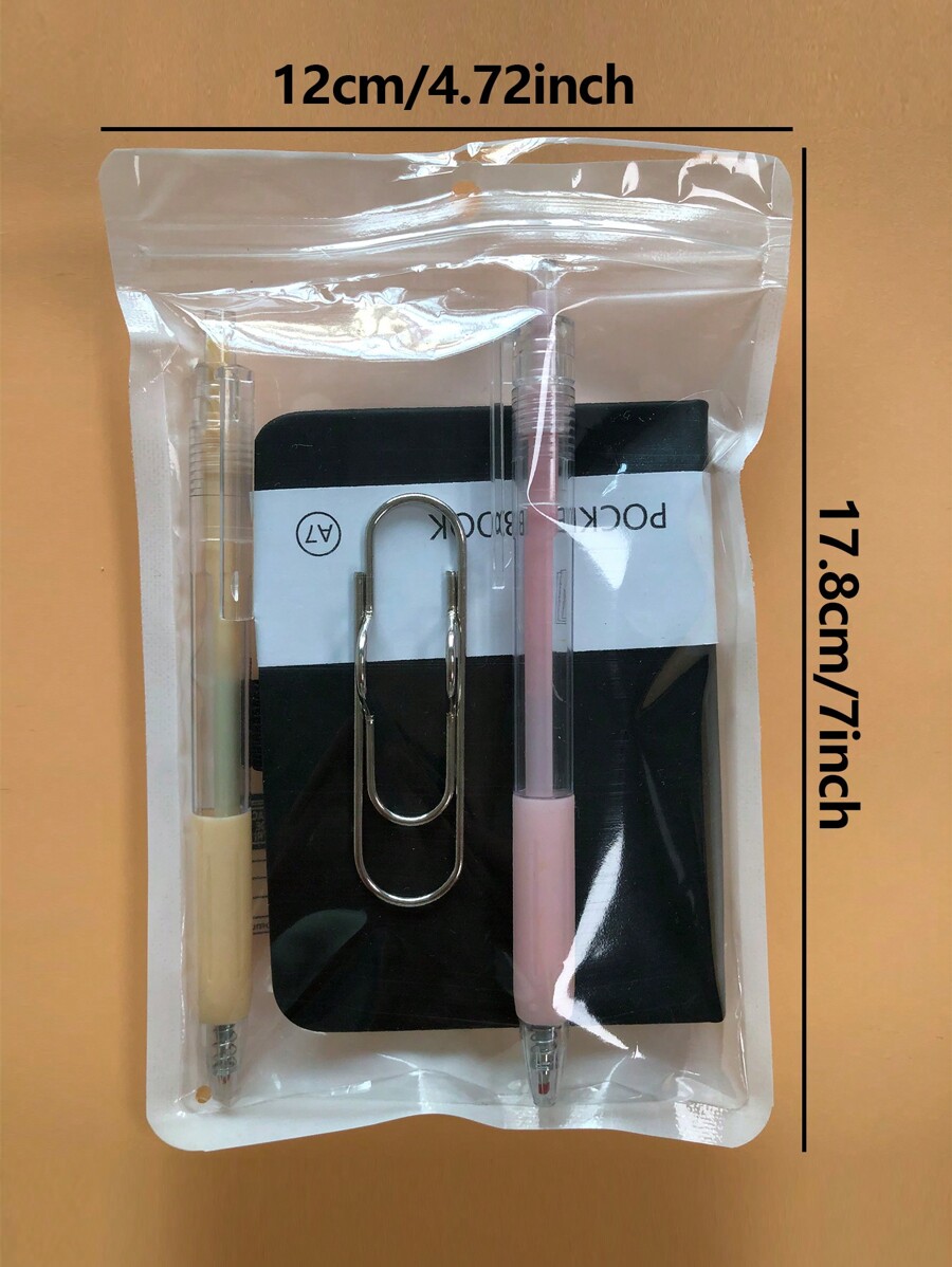 4pcs/Set Random Color Office Stationery Set, Notebook & Notepad For ...