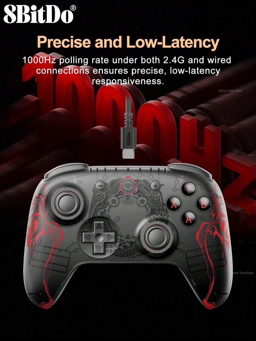 8bitdo 8Bitdo Black Myth Wukong Gamepads טלפון אנדרואיד בקרת מחשב, בקר ...