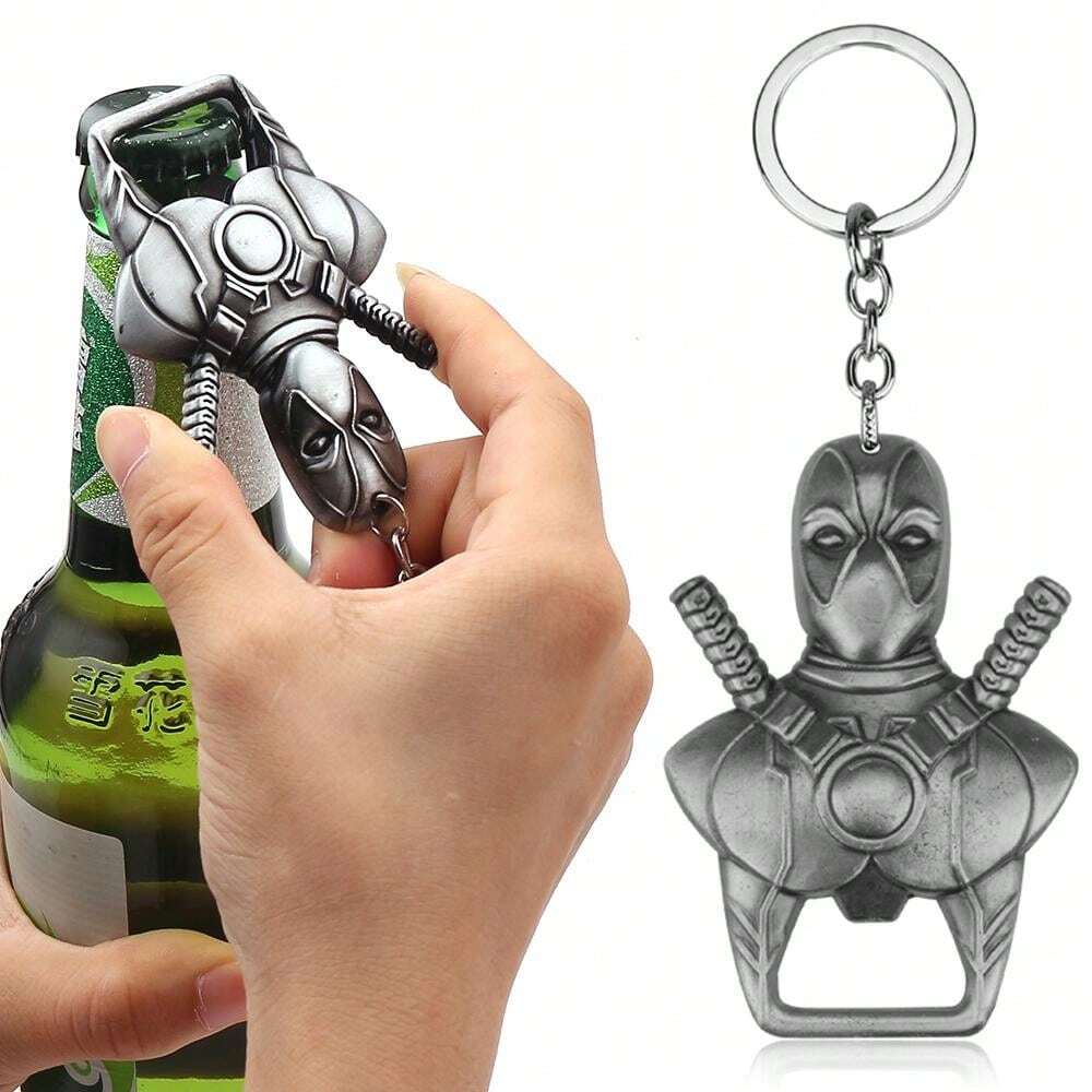 1pc Movie Role Deadpool Bottle Opener Keychain Wade Winston Wilson ...