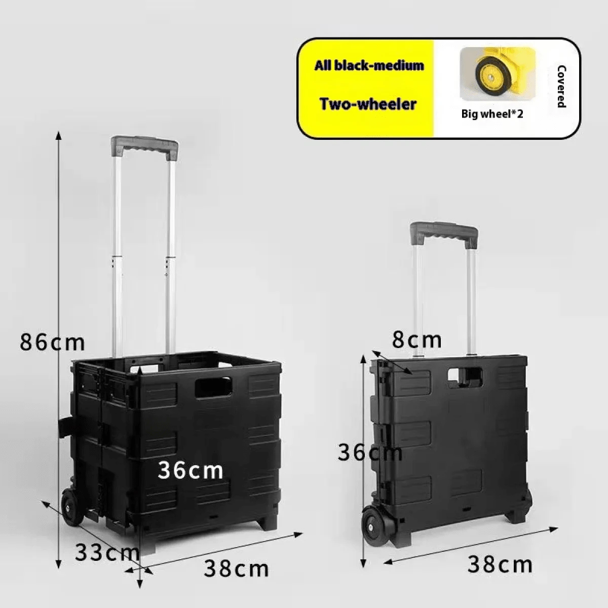 Pull Cart Household Pull Rod Cart Plastic Supermarket Shopping Shopping ...