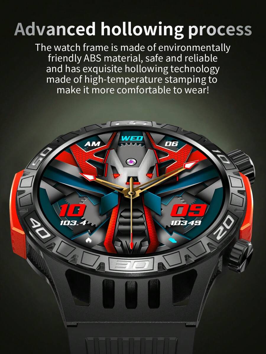 EFFEOKKI EFFEOKKI Smart Watch Men Make/Answer Calls Flashlight Compass ...