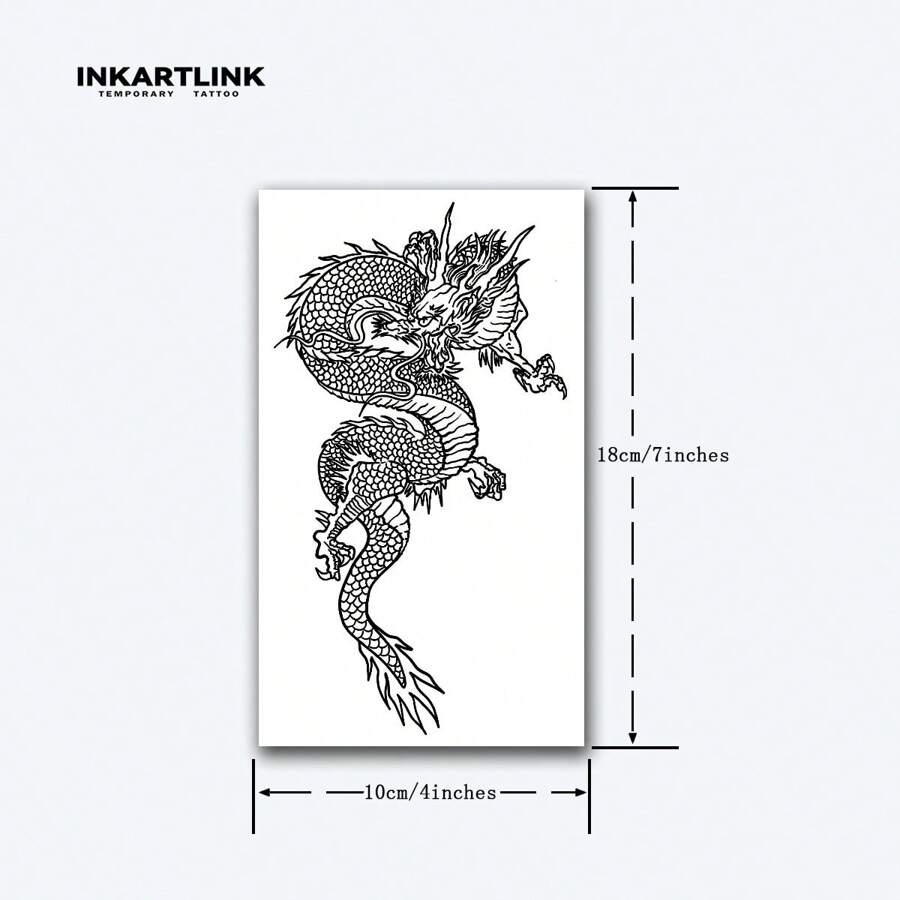INKARTLINK INKARTLINK Revolutionary Tattoos - Semi-Permanent Tattoos, Dragon, Realistic Tattoos ...