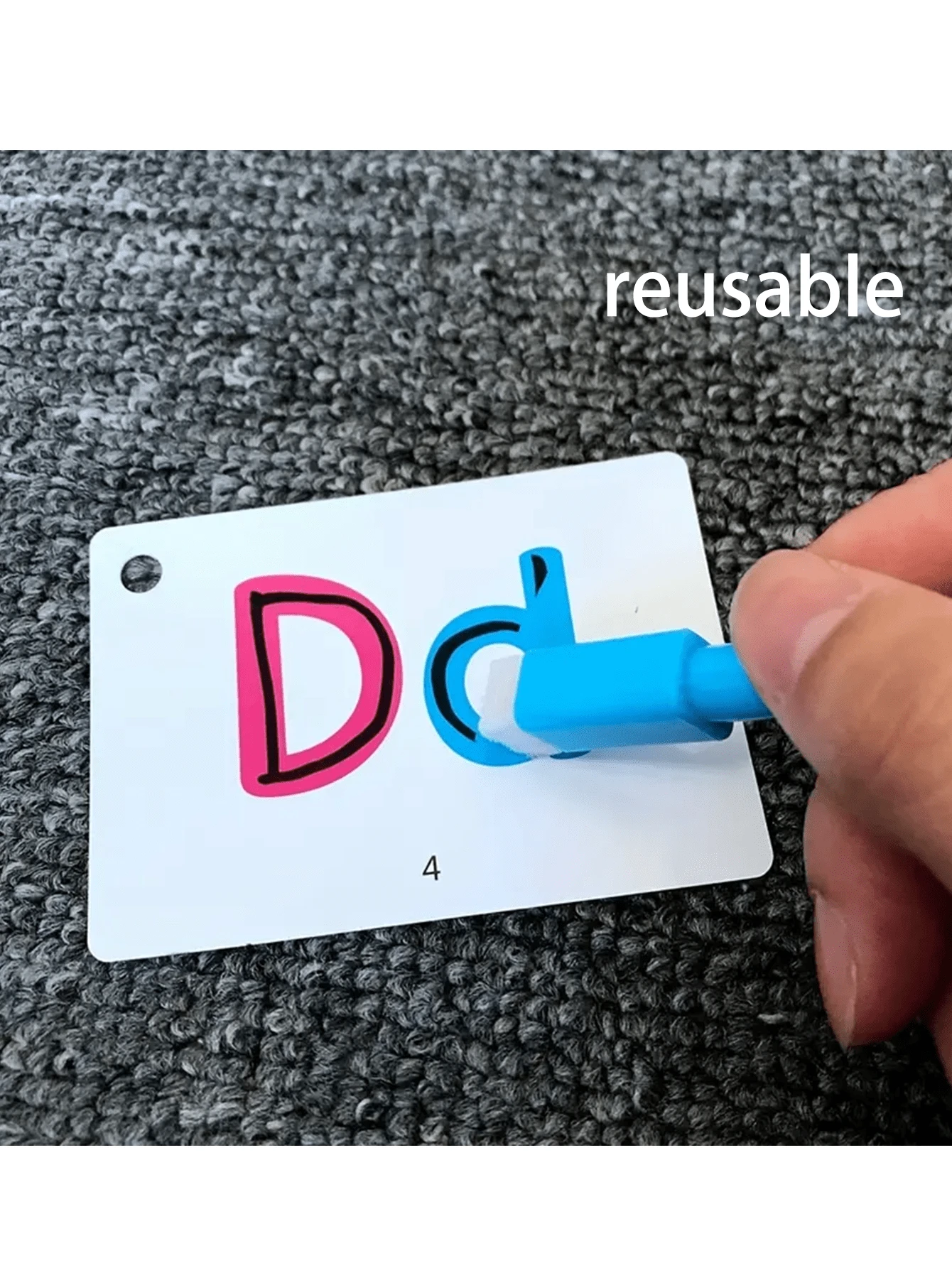 Early Childhood English Alphabet Flash Cards, Cartoon Learning Erasable ...