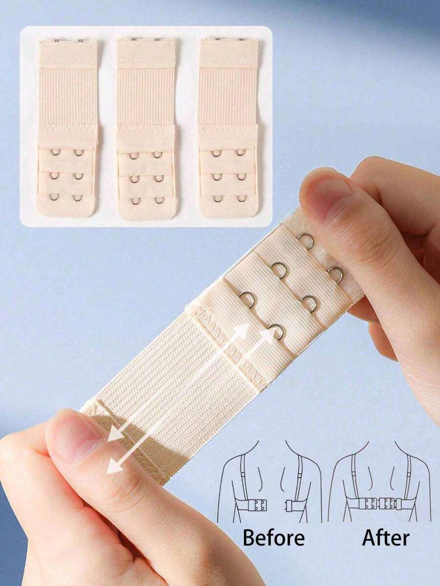 3/12Pcs Stretch Bra Buckle Underwear Extension Buckle 2/3/4 Hook Buckle ...