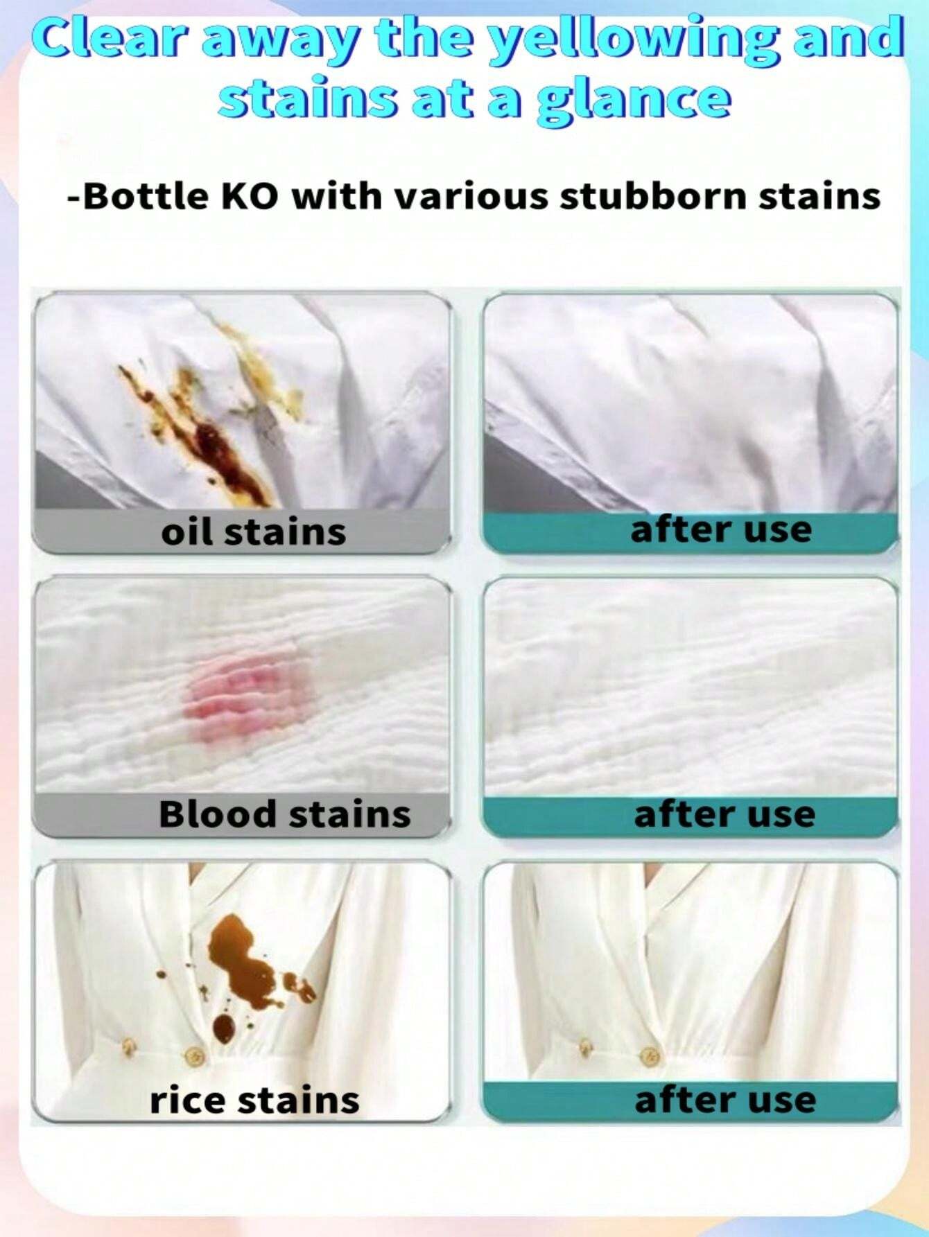 Color Bleach Whitening Dissolving Agent, Large Capacity Clothing ...