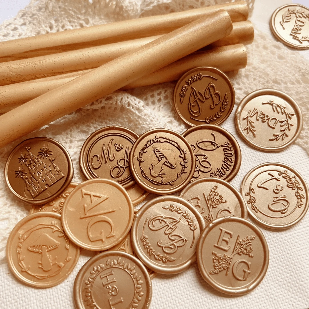 Personalized Wedding Wax Seal Stamp With 2 Initials ,Custom Wedding ...