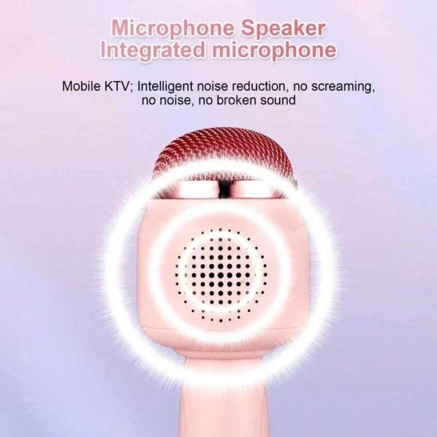 Portable Wireless Microphone With Speaker: Karaoke Mic And Music Player ...