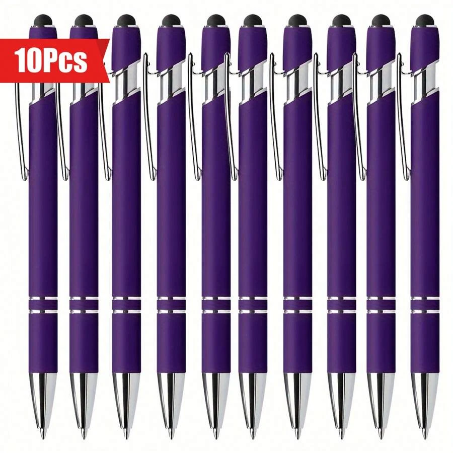 10 pièces lot Premium 10 pièces stylos à bille violet foncé ...