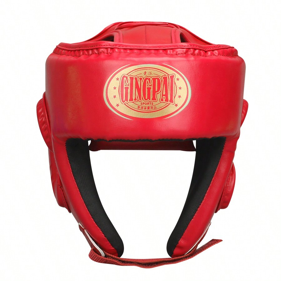GINGPAI Thick Closed Face Boxing Helmet, Chin Guard, MMA Protection ...