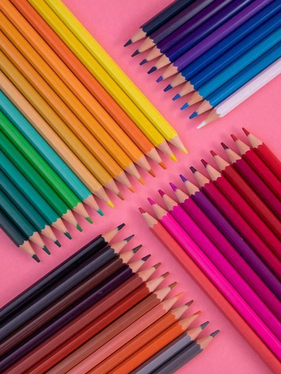 Random Assorted Oil-Based Colored Pencils, Box Of Color Pencils For ...