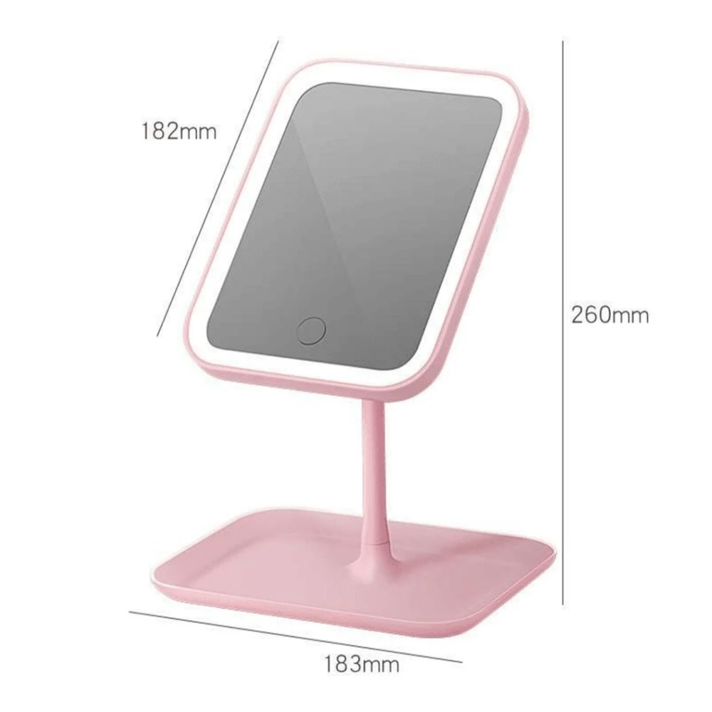 Lighted Makeup Mirror With Lights, Desk Top LED Vanity Mirror For Home ...