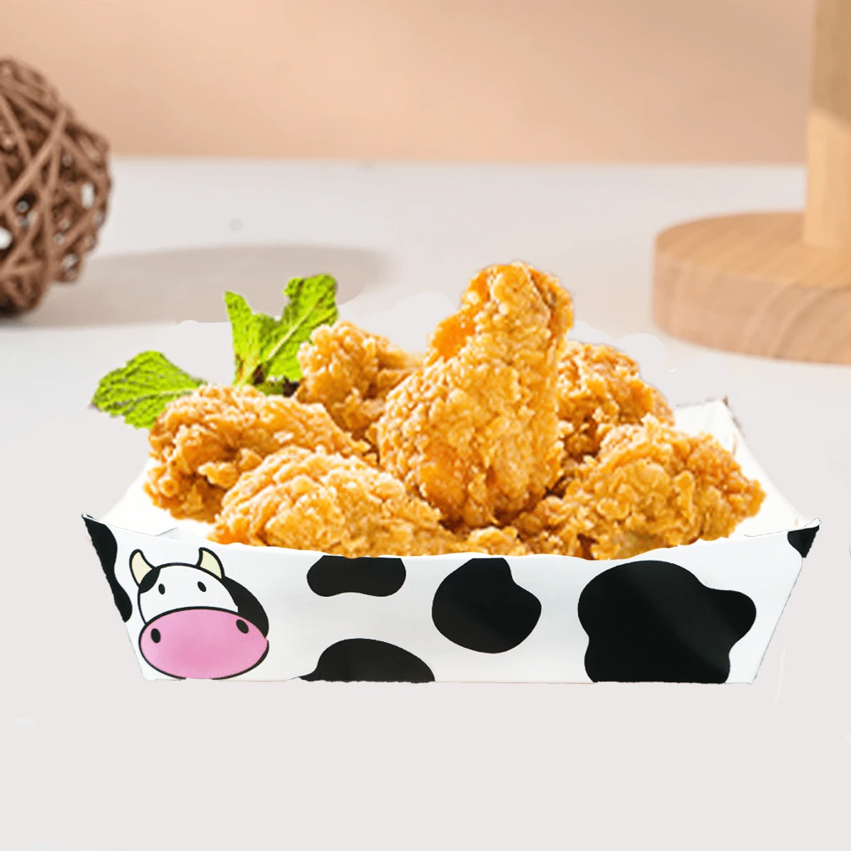 12pcs Farm Themed Birthday Party Snack Boxes, Cow Chicken Nugget Boxes ...