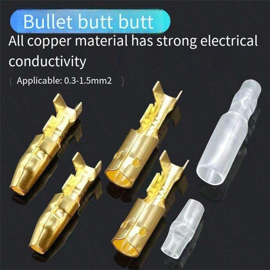 Conectores terminales tipo bala, conector rápido de engaste macho y hembra, empalme de múltiples ...