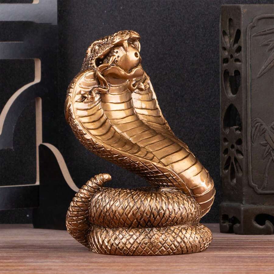 2025 Year Of The Snake Figurine Simulation Snakes Ornaments Animal ...