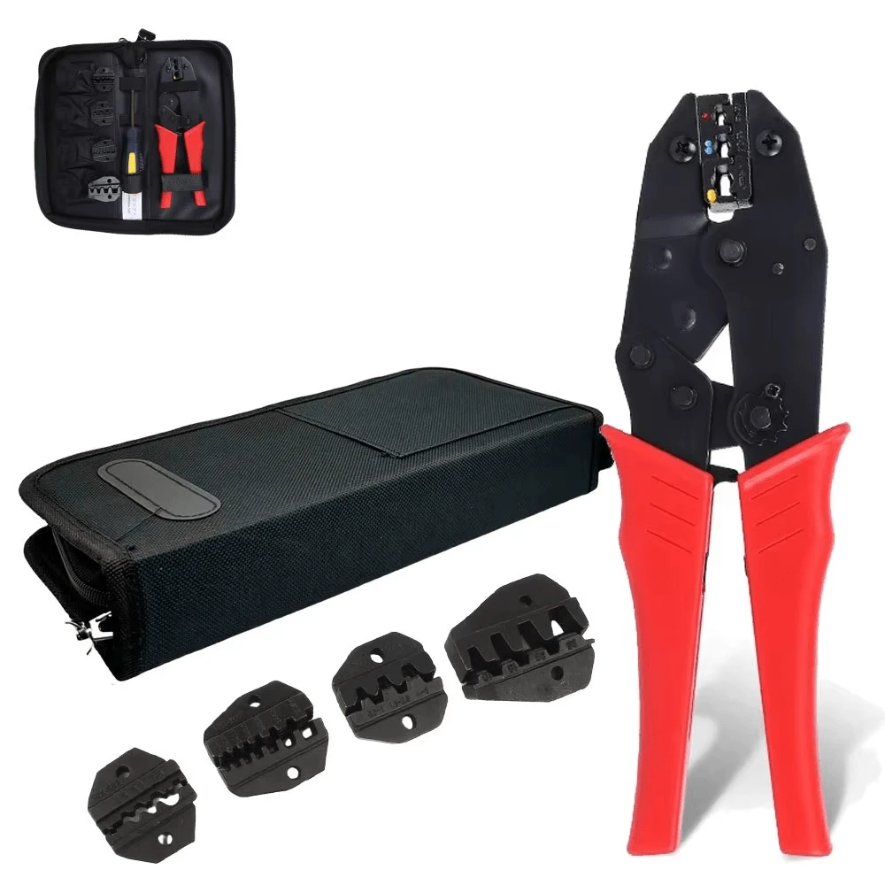 Crimping Pliers Clamp Hand Tools Electrical Non Insulated Terminals Kit ...