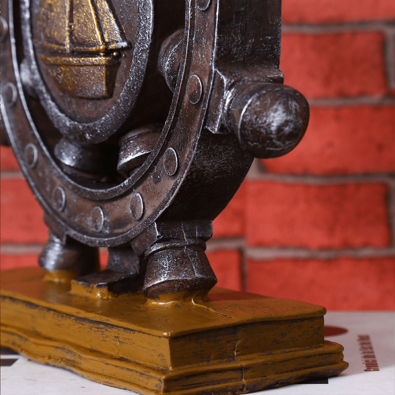 1pc Vintage Desktop Ship Rudder Compass Decor, Realistic Photo Prop For ...