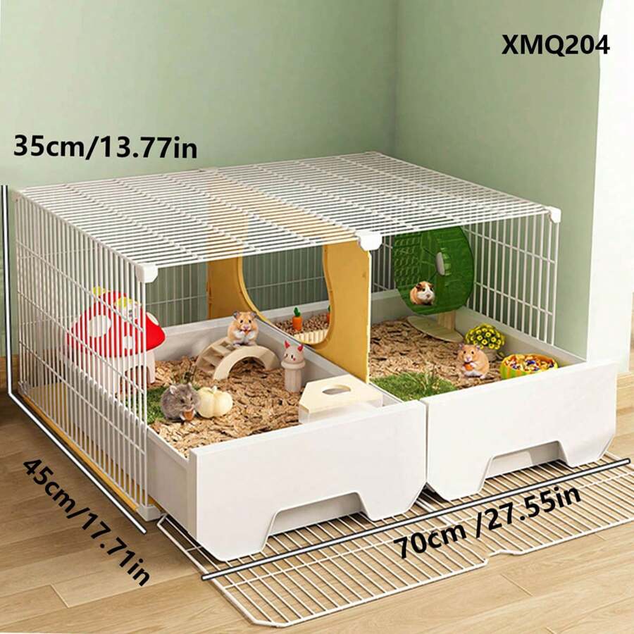 Large Deluxe Hamster Cage With Drawer, Suitable For Dwarf Hamsters And ...