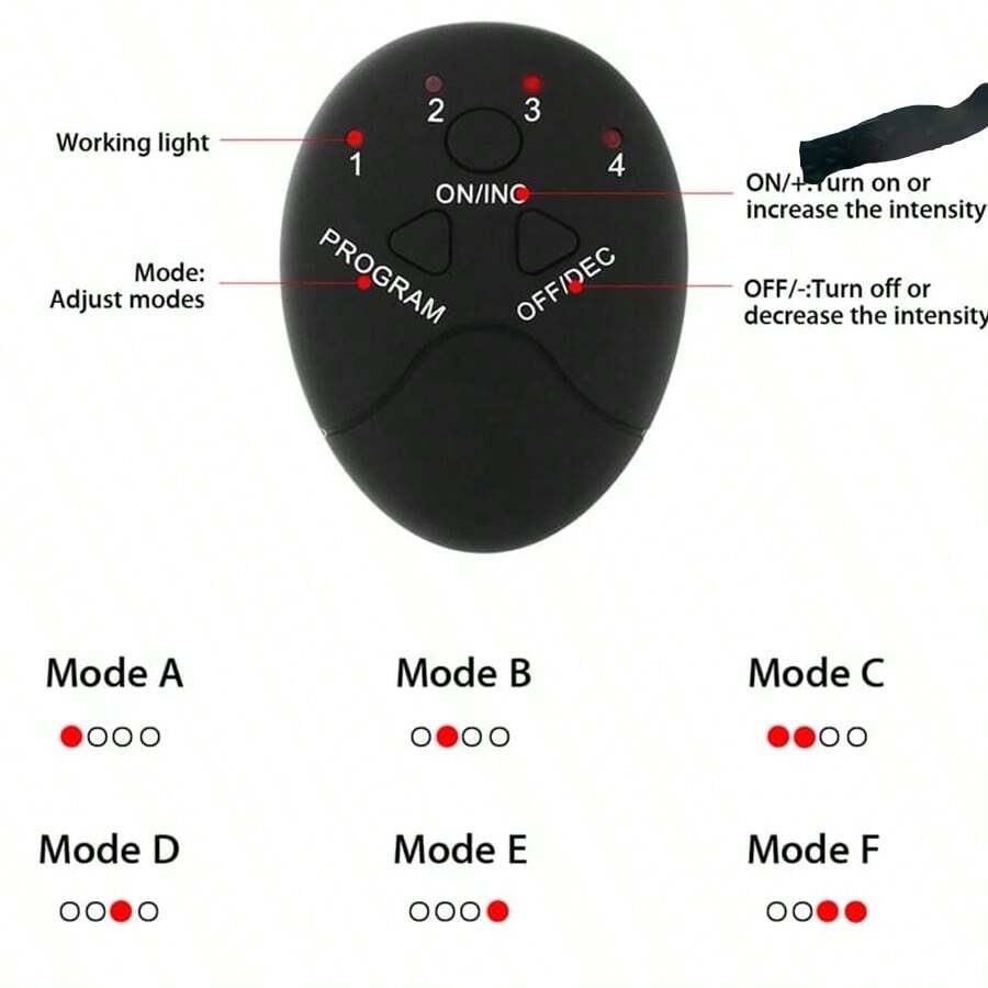 Electric Muscle Stimulator Ems Wireless Buttocks Hip Trainer Abdominal Abs Stimulator Fitness