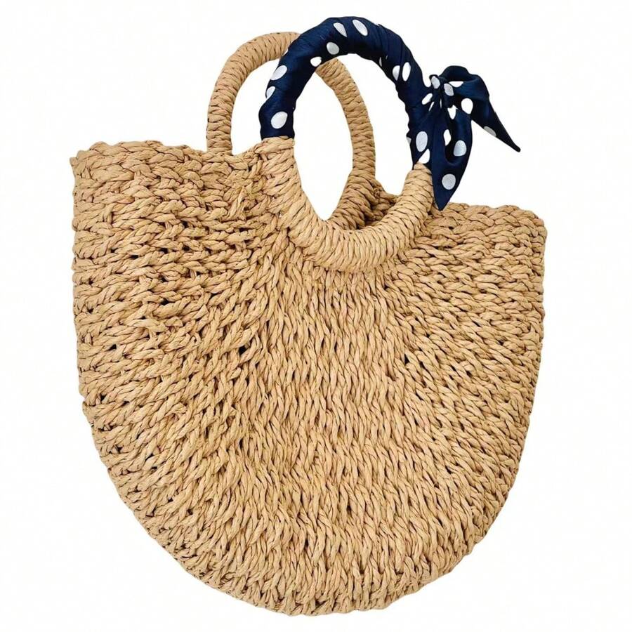 Summer Beach Bag,Handmade Large Straw Tote Bag Womens Handbag | SHEIN USA