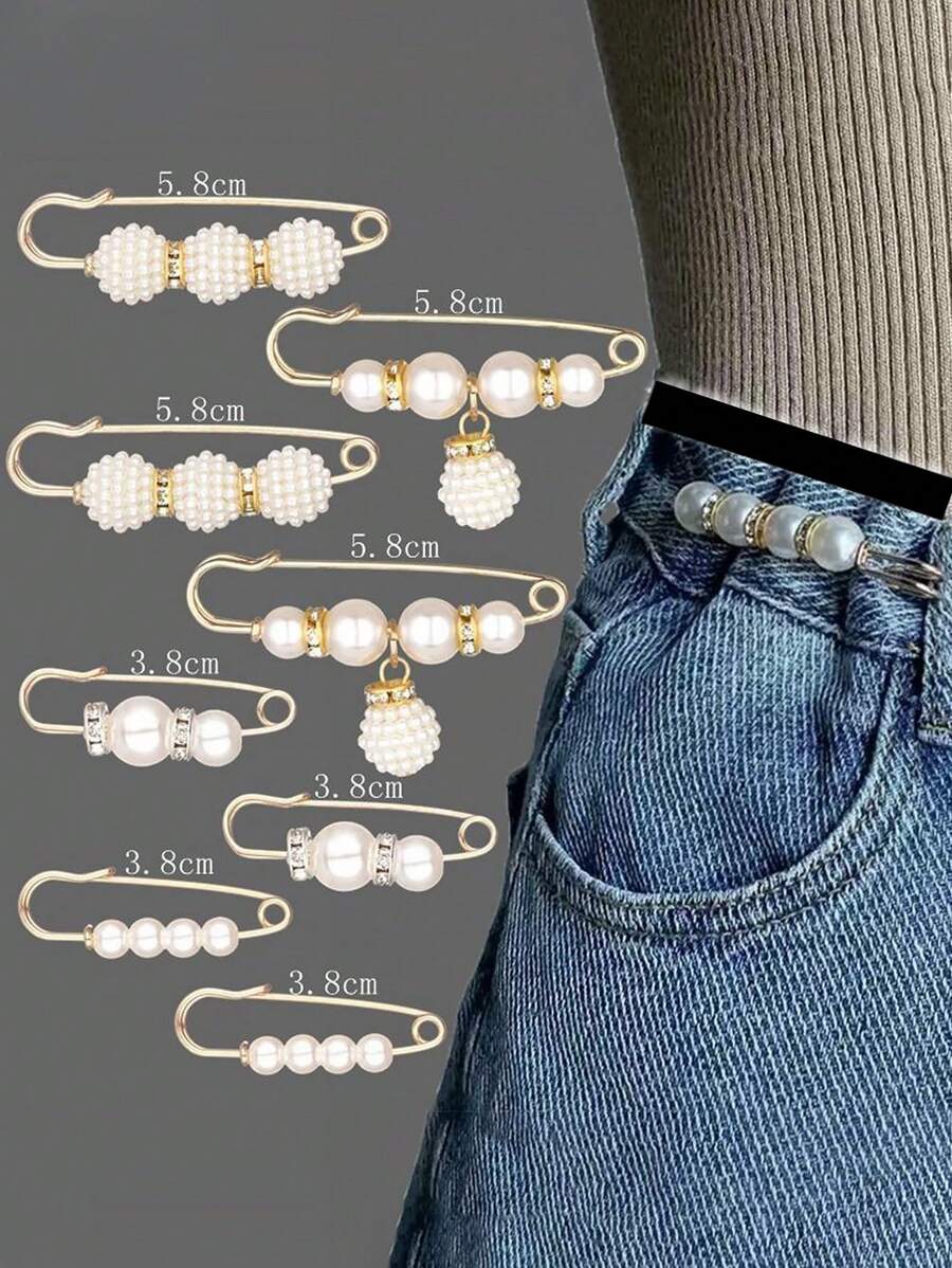 8pcs Waist Cinching Clips, Clothing Adjustable Waist Buckle Pins For ...