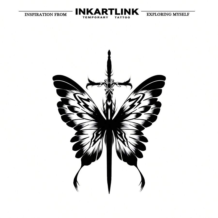 INKARTLINK INKARTLINK Revolutionary Tattoo Technology, Semi-Permanent Tattoo, Sword & Butterfly ...