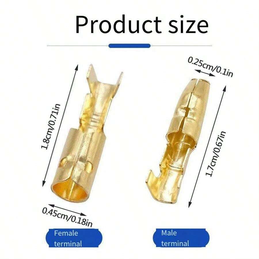 Conectores terminales tipo bala, conector rápido de engaste macho y hembra, empalme de múltiples ...