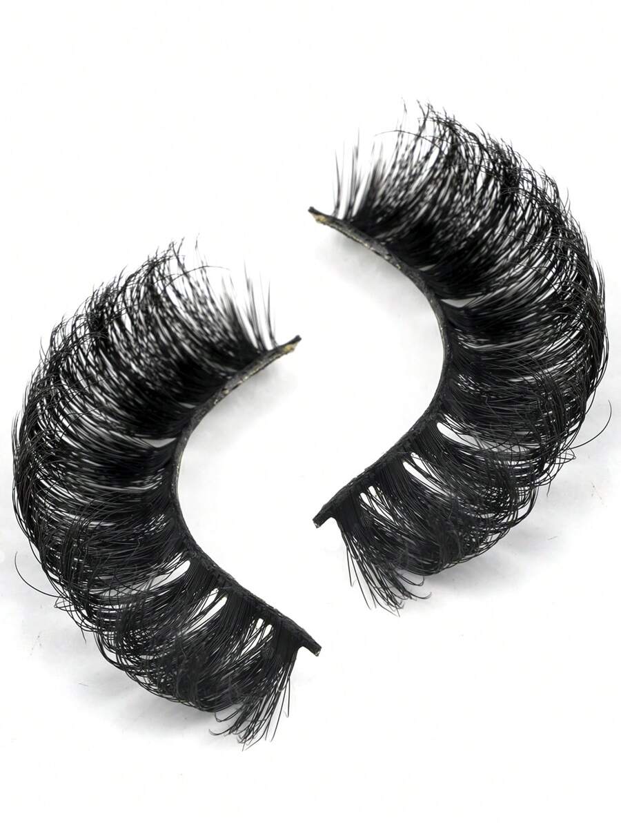 10 Pairs Thick Curly Multi-Layer False Lashes With 1 Lash Brush ...