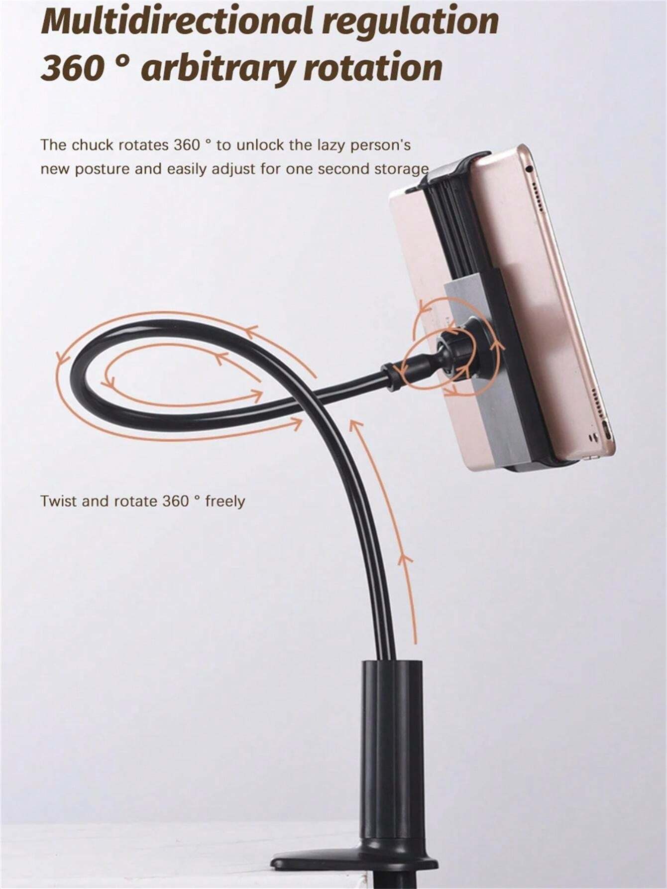 100cm Tablet Holder Stand Bed Adjustable Flexible Arm Tablets Mount ...