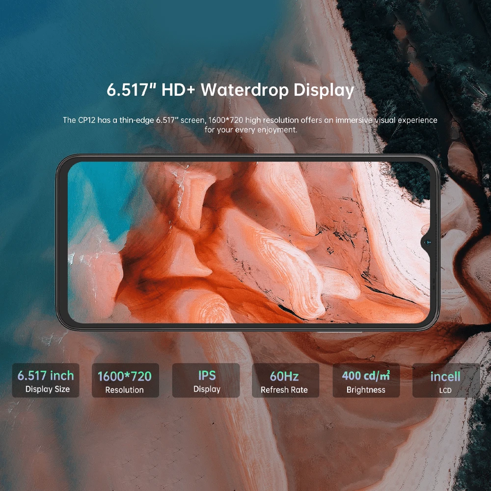 Coolpad COOL CP12 Android 13 6,517 cala HD+ Kolor produktu: niebieski ...