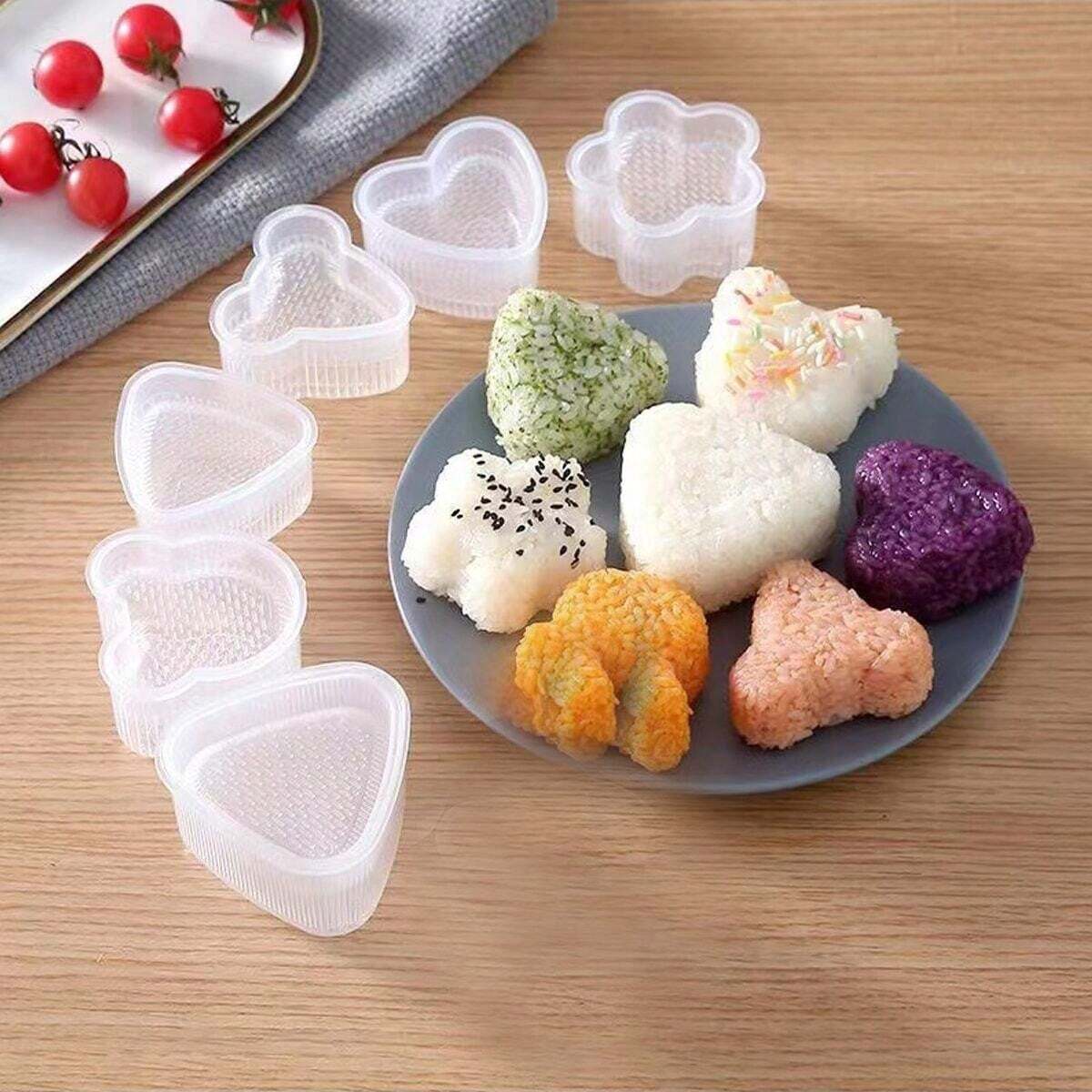 Japanese Style Bento Sushi Mold Set Food Decorator Tools, Baby Feeding ...