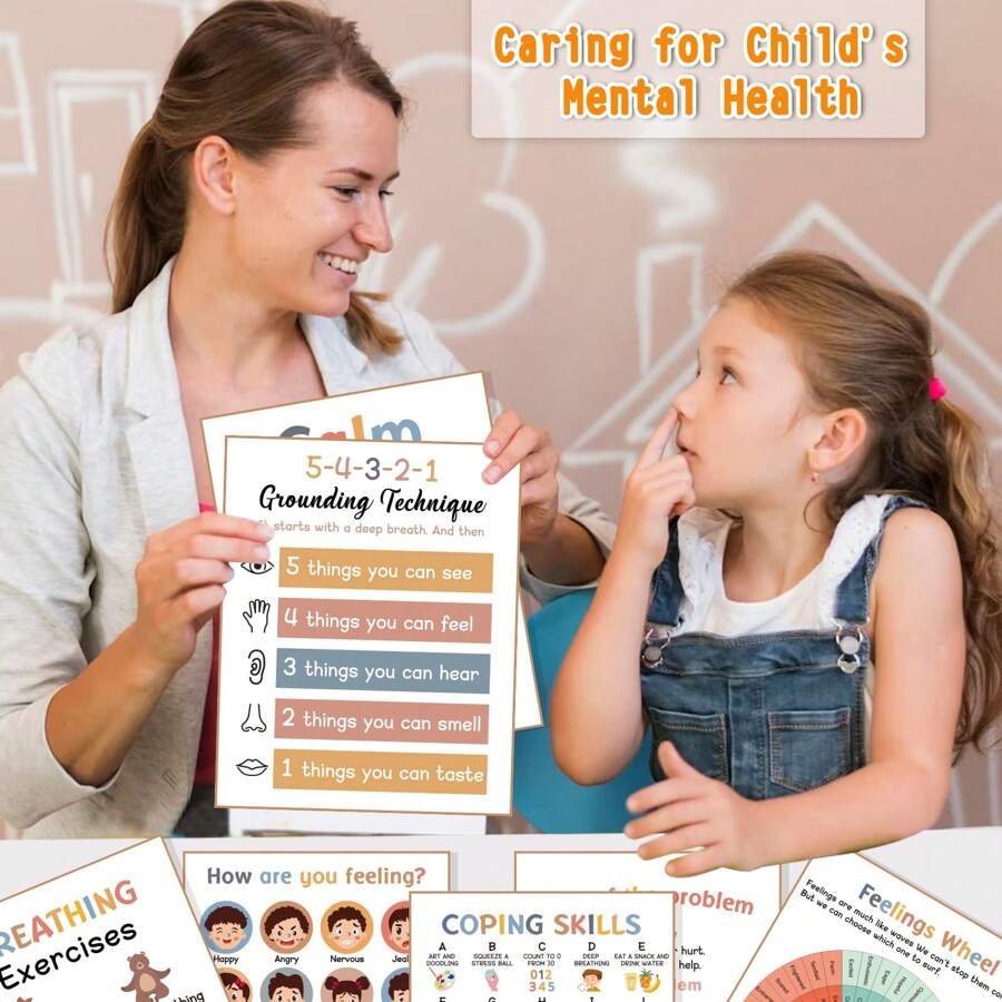9 Calming Corner Posters Classroom, Calm Down Corner Feelings Chart For ...