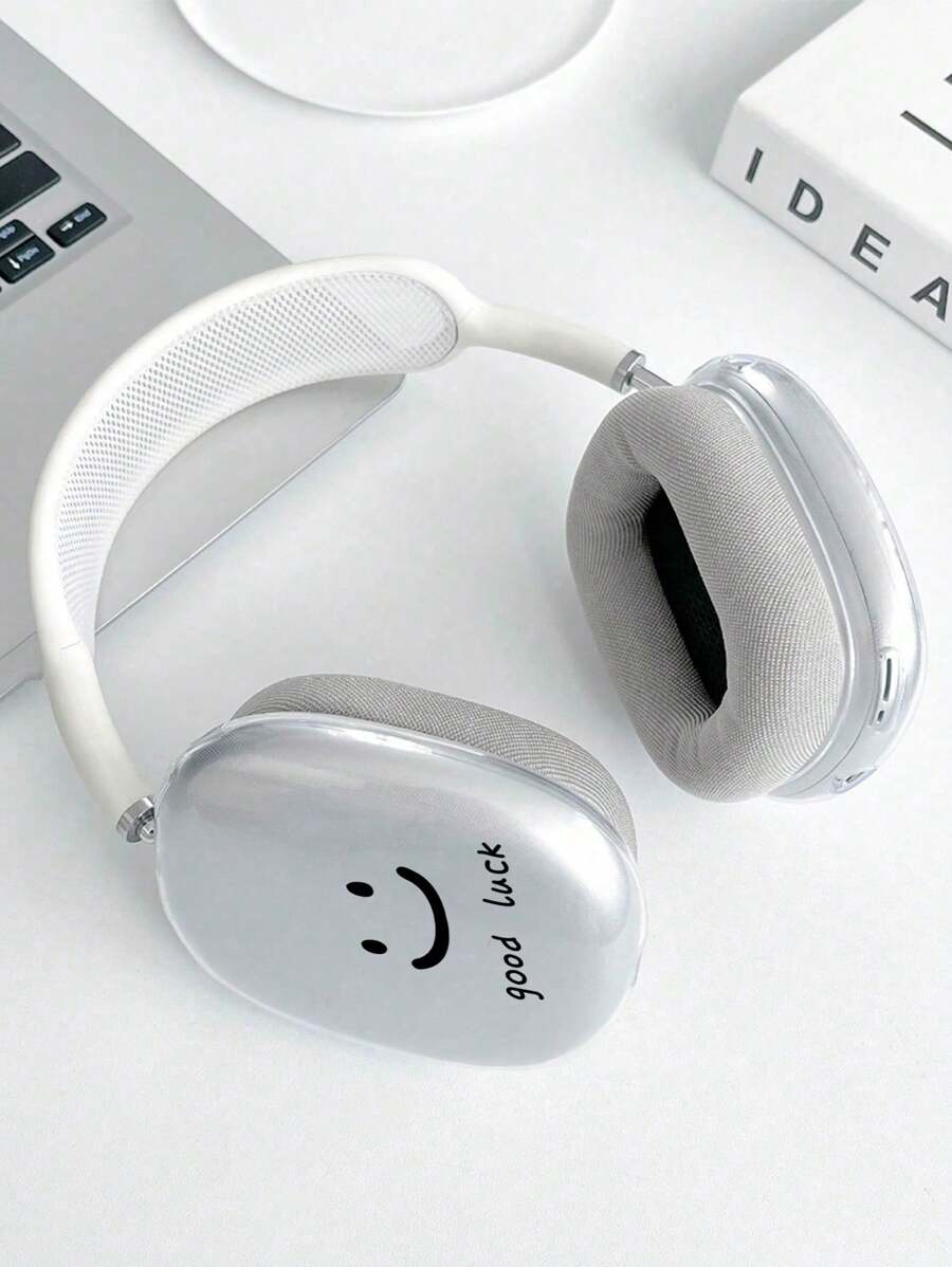 Smiling Face Transparent Ear Cushions, Lettered Transparent Ear ...