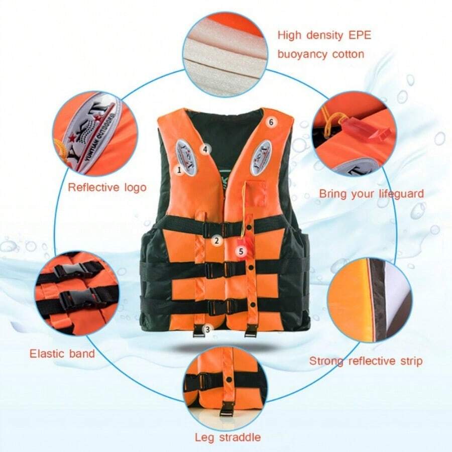 Adult Professional Large Buoyancy Swimming Life Jacket Fishing ...