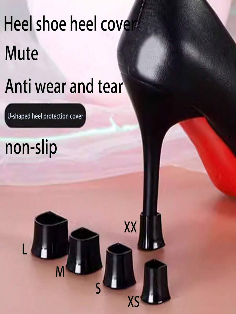 1 Pair High Heel Protectors, Replacement Heel Taps And Pads, Silicone U ...