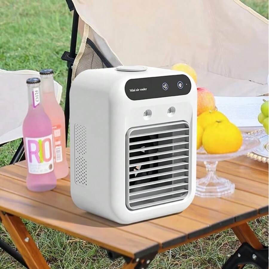 Mini Spray Air Conditioner Portable Evaporative Cooling Fan Table Fan ...