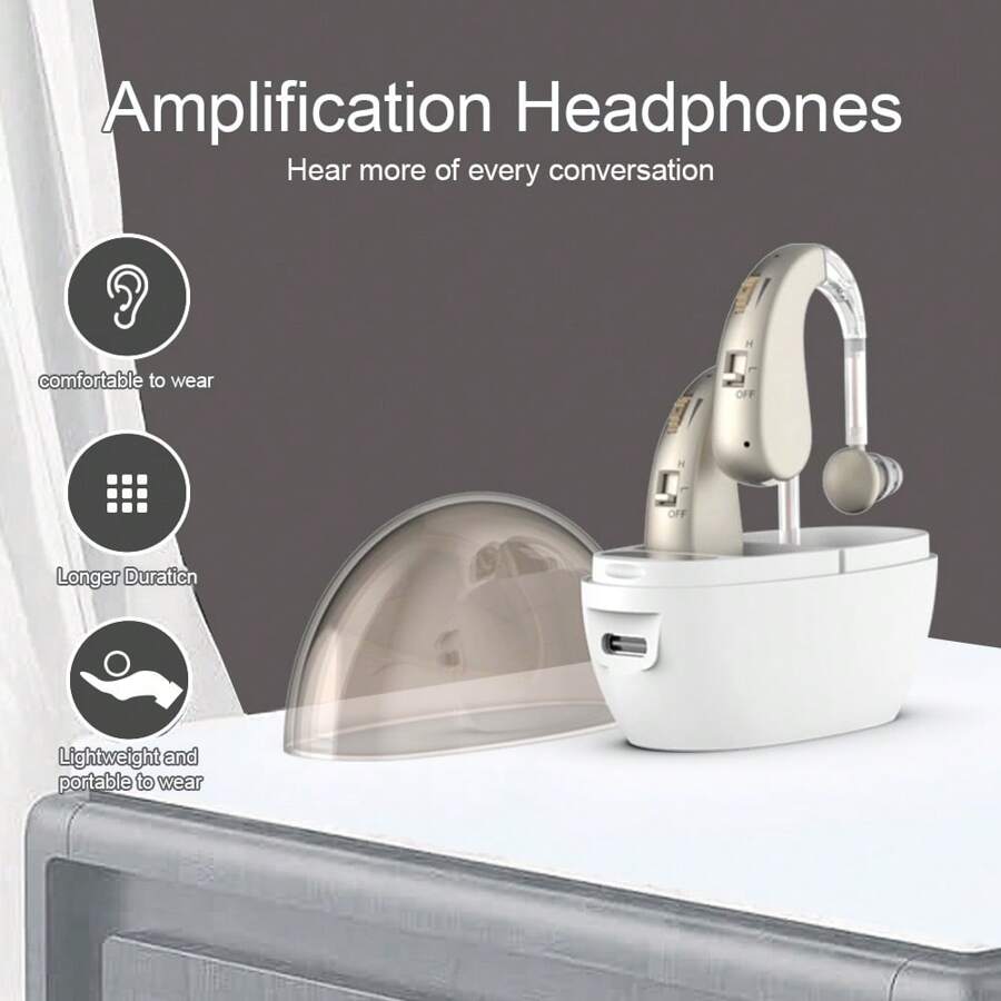 Hearing Aids For Seniors, Nearly Invisible Rechargeable Digital Hearing ...
